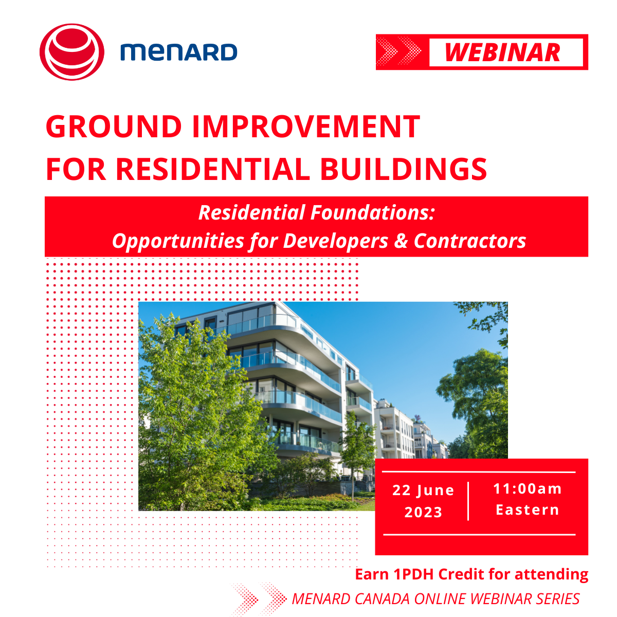 Ground Improvement for Residential Buildings / Webinar series | Menard ...